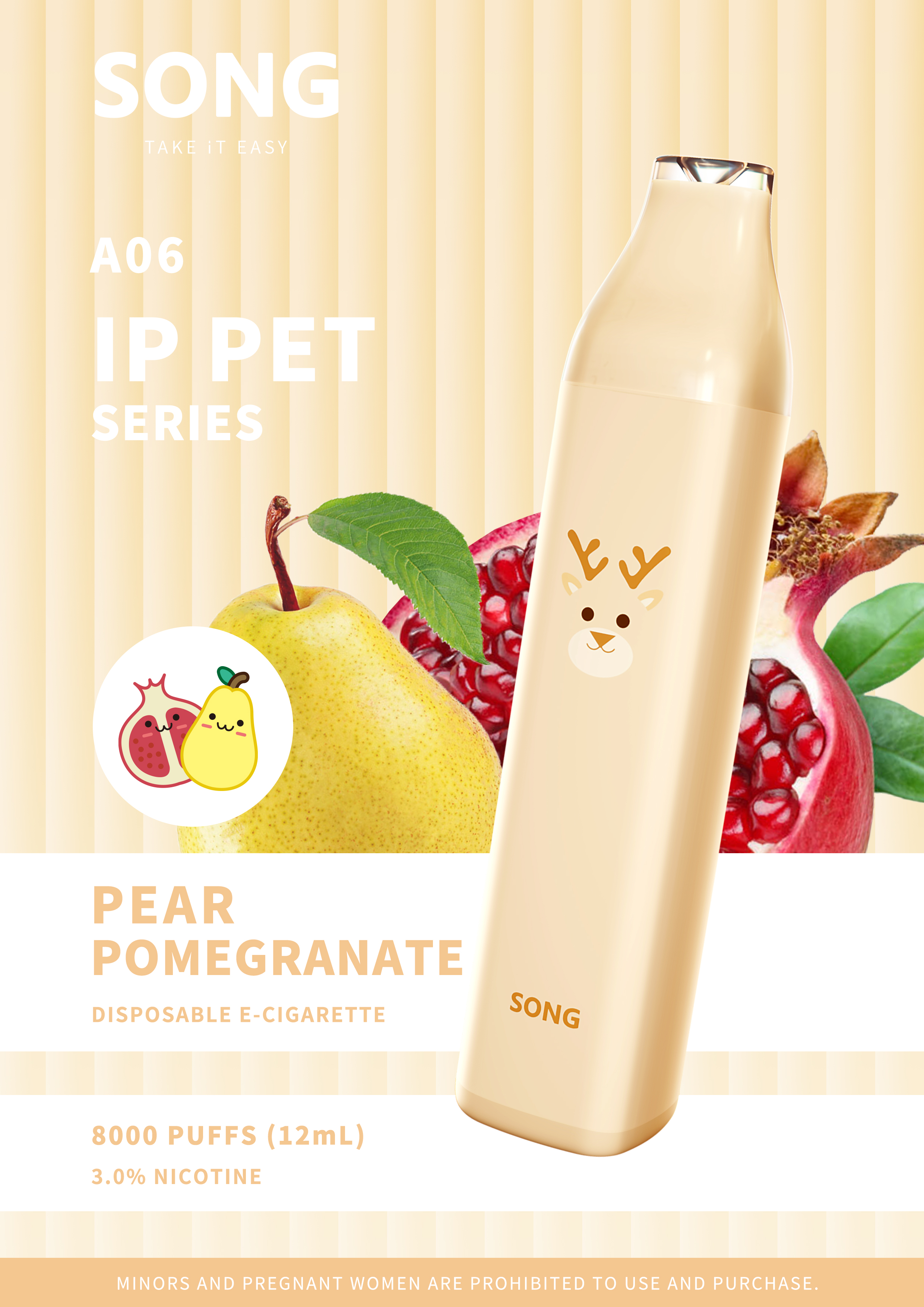 - A06-IP Pet 8000 Puffs | Strawberry Ice/Mint Lemon/Matcha Milk Tea ...